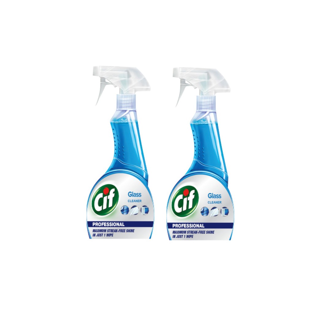 (BUNDLE) GLASS/WINDOW CLEANER SPRAY CIF 520ML | Shopee Malaysia