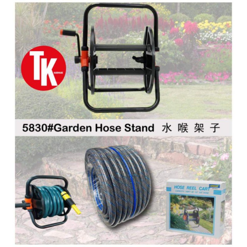 Garden Hose Stand / Movable Hose Wheel Chart | Shopee Malaysia