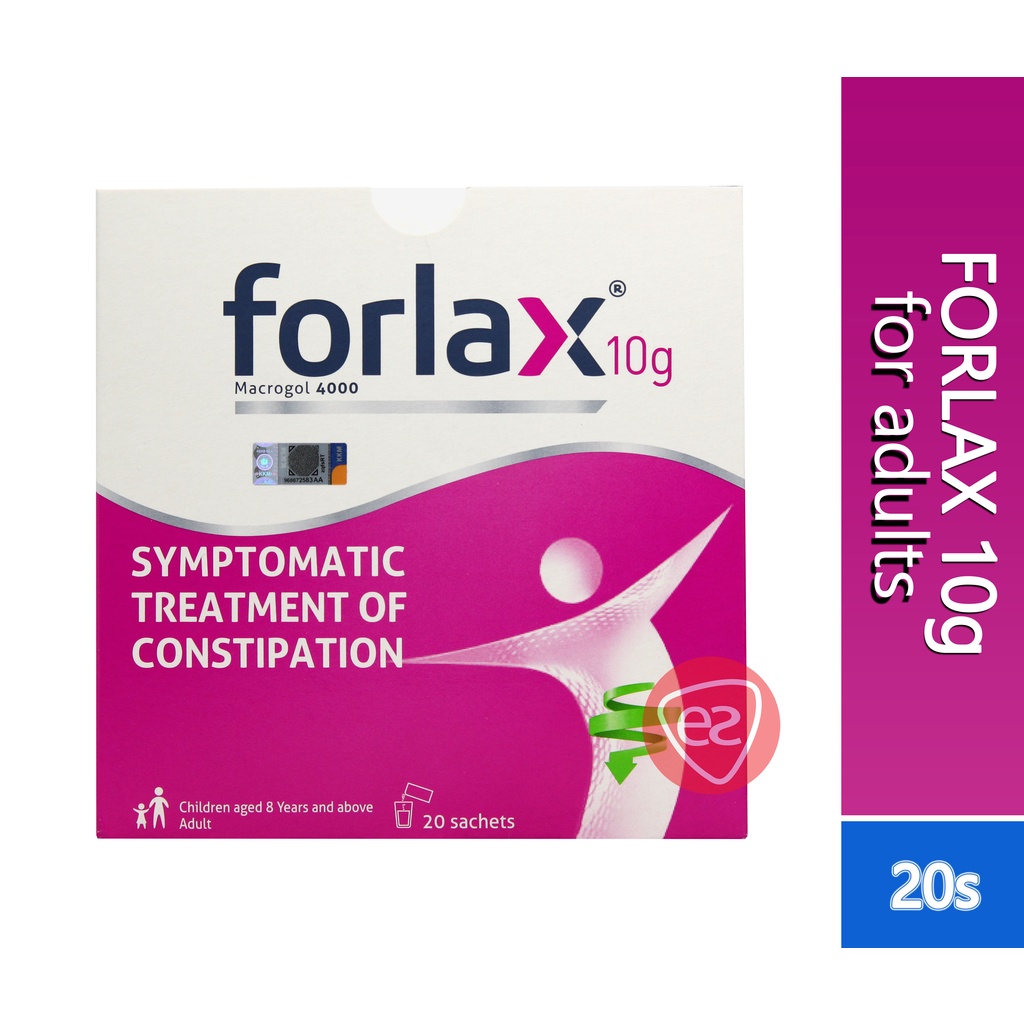 FORLAX 10G ADULT SACHET 20S (MACROGOL 4000) (ORANGE GRAPEFRUIT TASTE ...