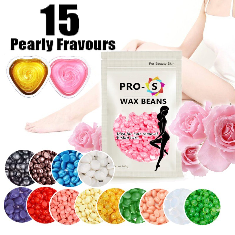 PRO-S 100g Pearl Brazilian Wax Body Hair Removal No Strip Depilatory ...