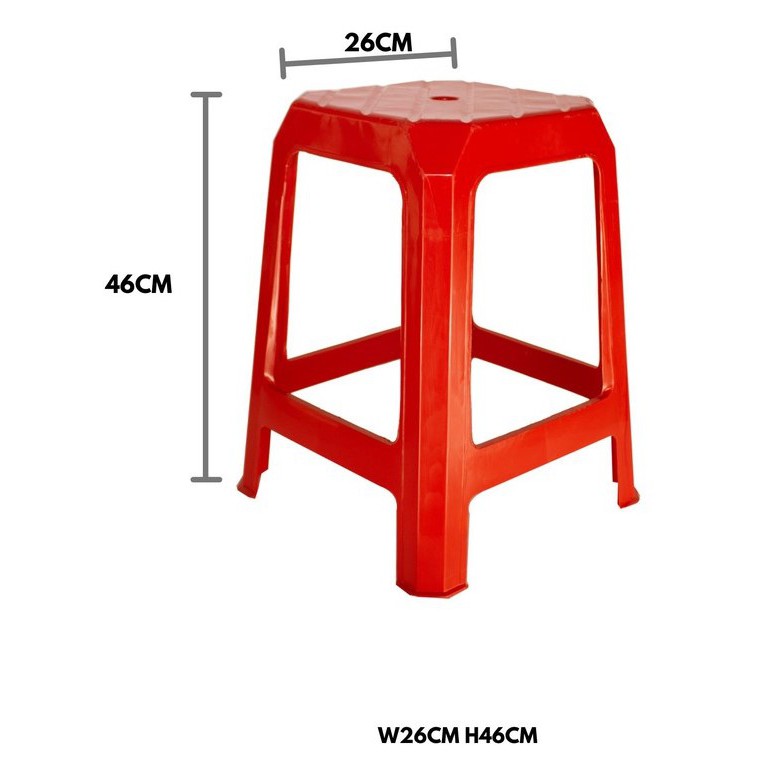 Bangku Plastik High Quality/ High Quality Plastic Stool_M2005 | Shopee ...