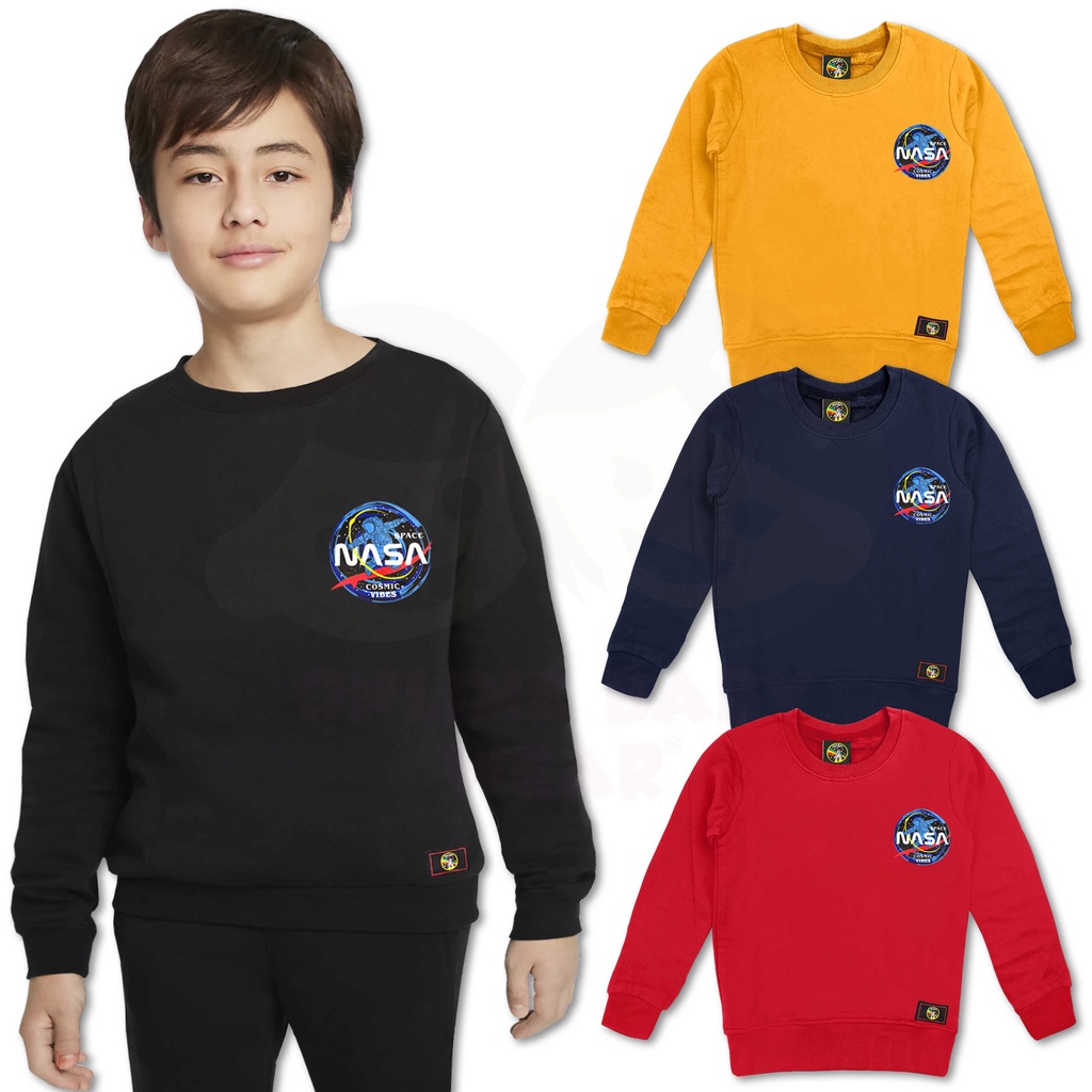 NASA SPACE Long Sleeve Sweatshirt (2Y-11Y) - 4 Colors (Premium Quality ...