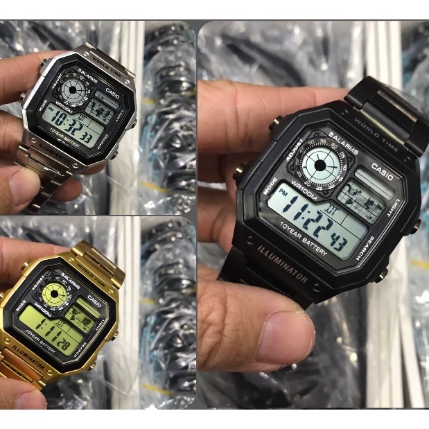 CASIO UNISEX / WOMAN VINTAGE DIGITAL TEEL WATCH WITH FREE PAPER BOX ...