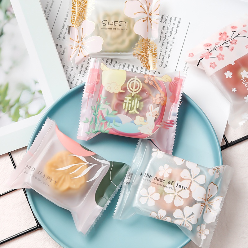 2024 New Mid-Autumn Mooncake Bag Transparent Egg Yolk Crisp Baking Bag ...