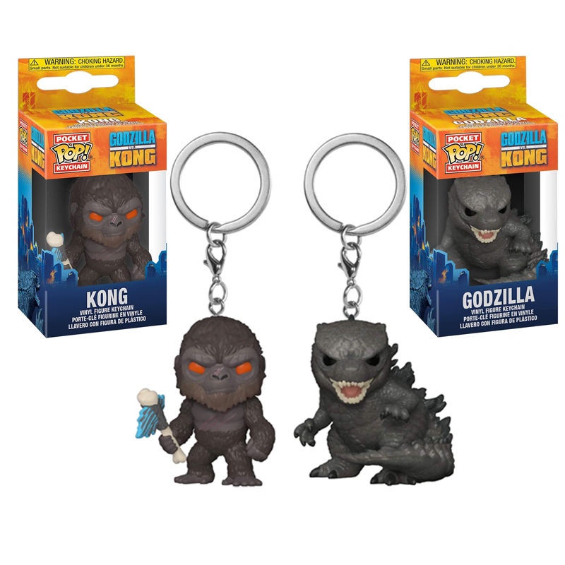 1pcs King Kong VS Godzilla 2 Anime Keychain PVC King Kong Godzilla ...