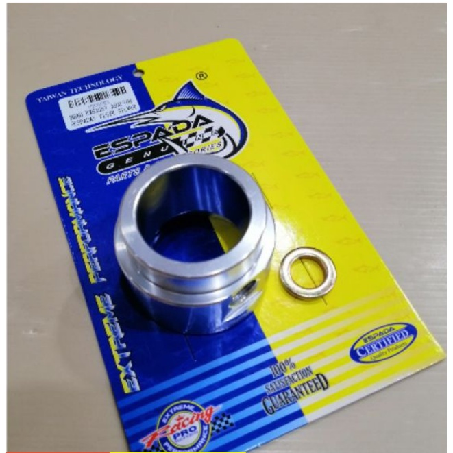 ESPADA RACING HEAD EXHAUST ADAPTOR Y15 ZR Y15 V1 V2 SILVER ( LC HEAD ...