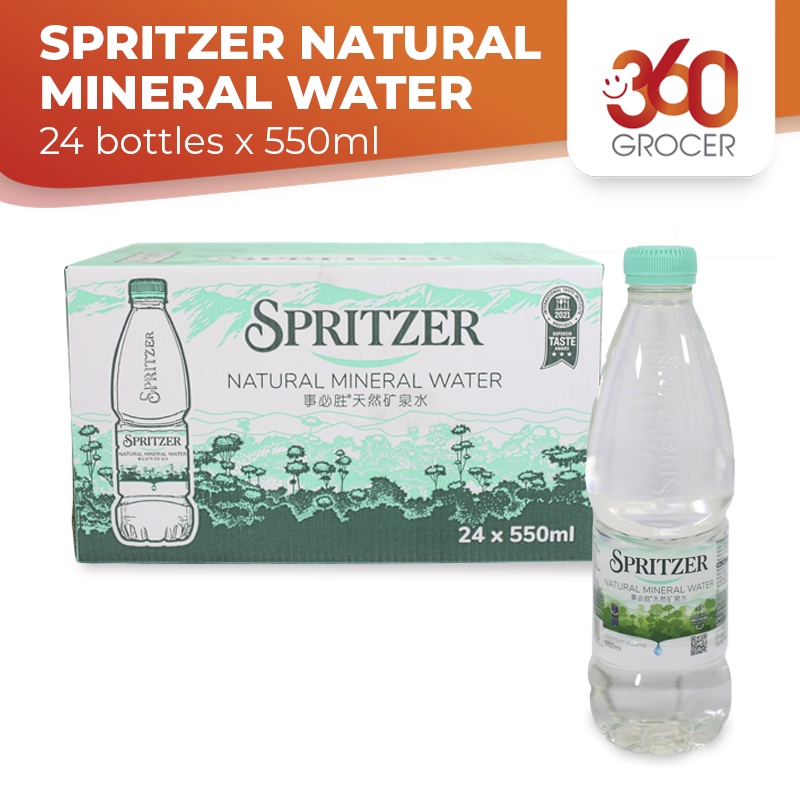SPRITZER MINERAL WATER - 24 X 550ML | Shopee Malaysia