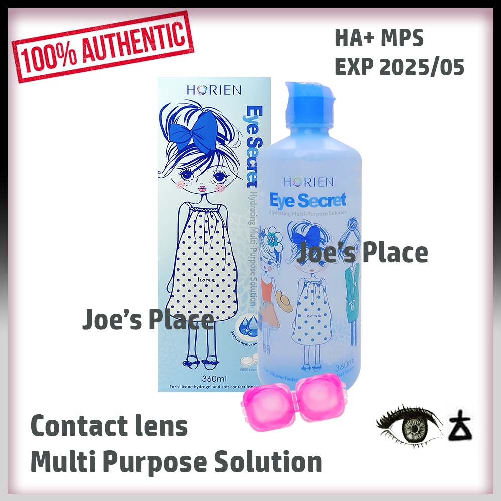 Horien Eye secret 360ml multi purpose Solution with HA+ Ready stock ...
