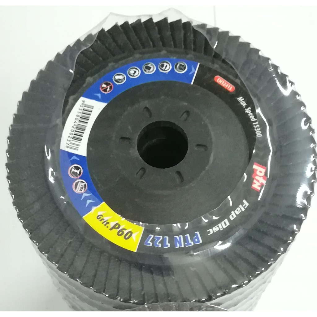 🤠15 pieces🤠Flap Disc 100mm x 16mm 🐟PTN🌞 4 inch P40 P60 P80 P100 P120 ...