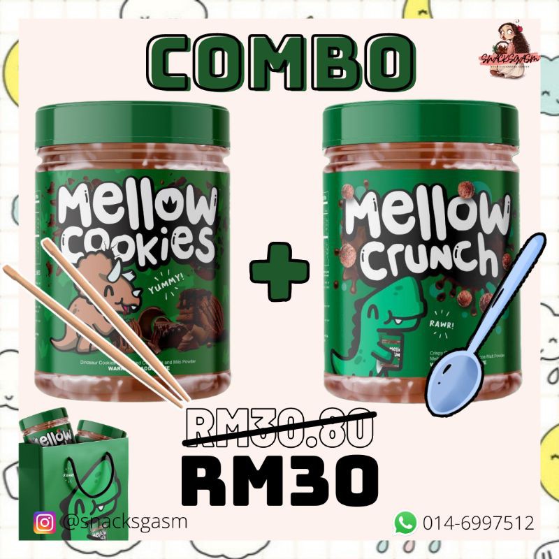 [FREE GIFT] MELLOW CRUNCH / MELLOW COOKIES Crispy Cocoa Balls Melted ...