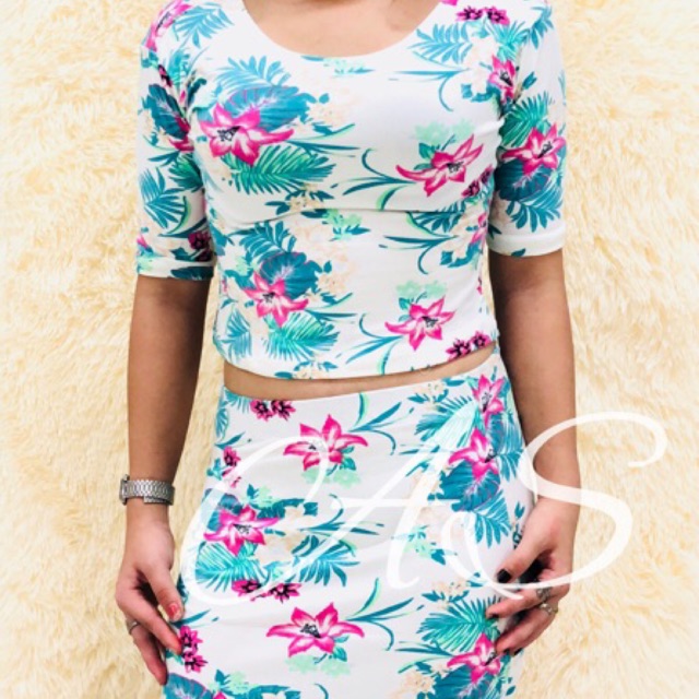 Lyka floral terno | Shopee Malaysia