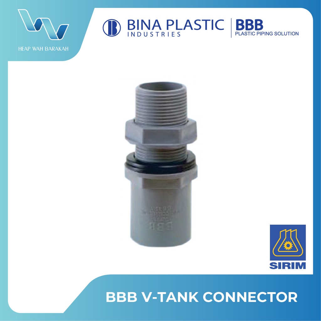 BBB PVC TANK CONNECTOR FITTING 15MM - 40MM (SIRIM CERTIFIED) | Shopee ...