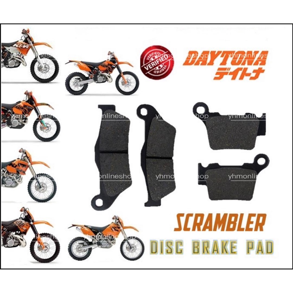 KTM Scrambler Disc Brake Pads EXC 125 200 250 300 400 450 500 525 530 ...