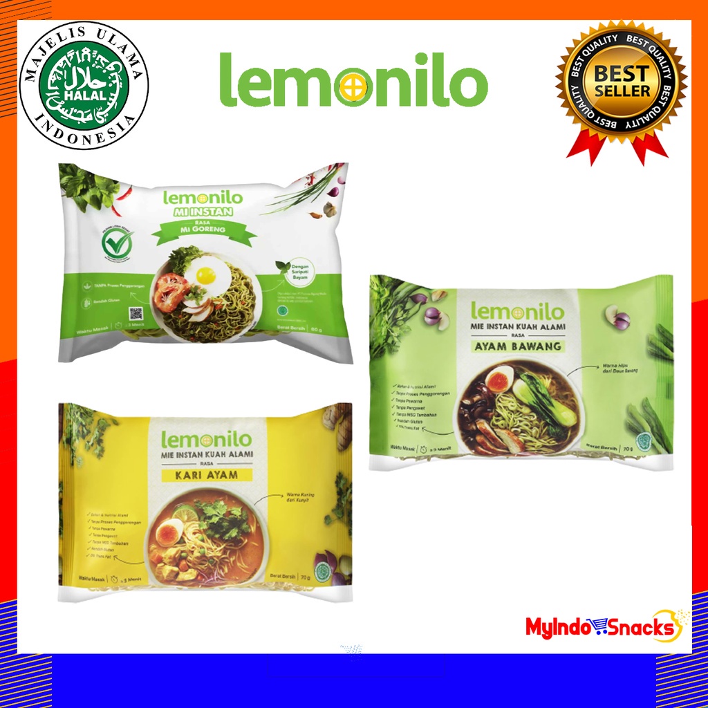 LEMONILO MIE INSTANT ALAMI / MI SEGERA SIHAT 77gr | Shopee Malaysia