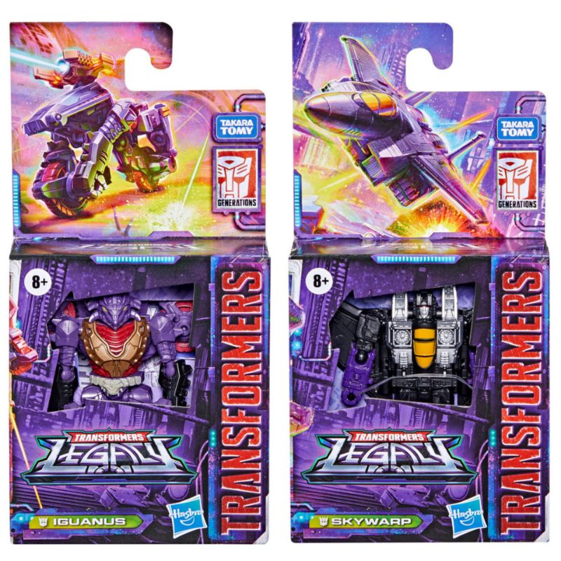 Hasbro Transformers Generations Legacy Core Iguanus & Skywarp | Shopee ...