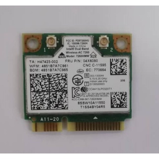 Laptop Wifi Mini PCIE Card Intel N-6205/6235/6230/7260HMW/ Broadcom ...
