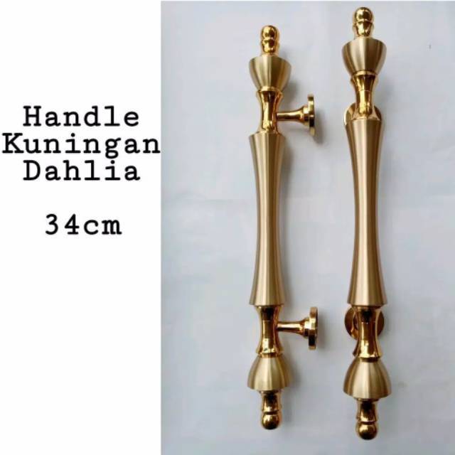 Dahlia 33 Cm Home Door Handle with Quality Brass Pull | Shopee Malaysia