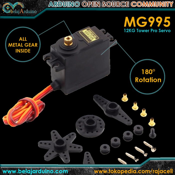 Mg995 Metal Servo Motor Digital Tower Pro Servo High Speed Torque for ...