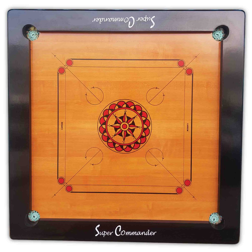 Super Commander Carrom Board (15mm plywood, Frame Size:930 X 930 X 40mm ...