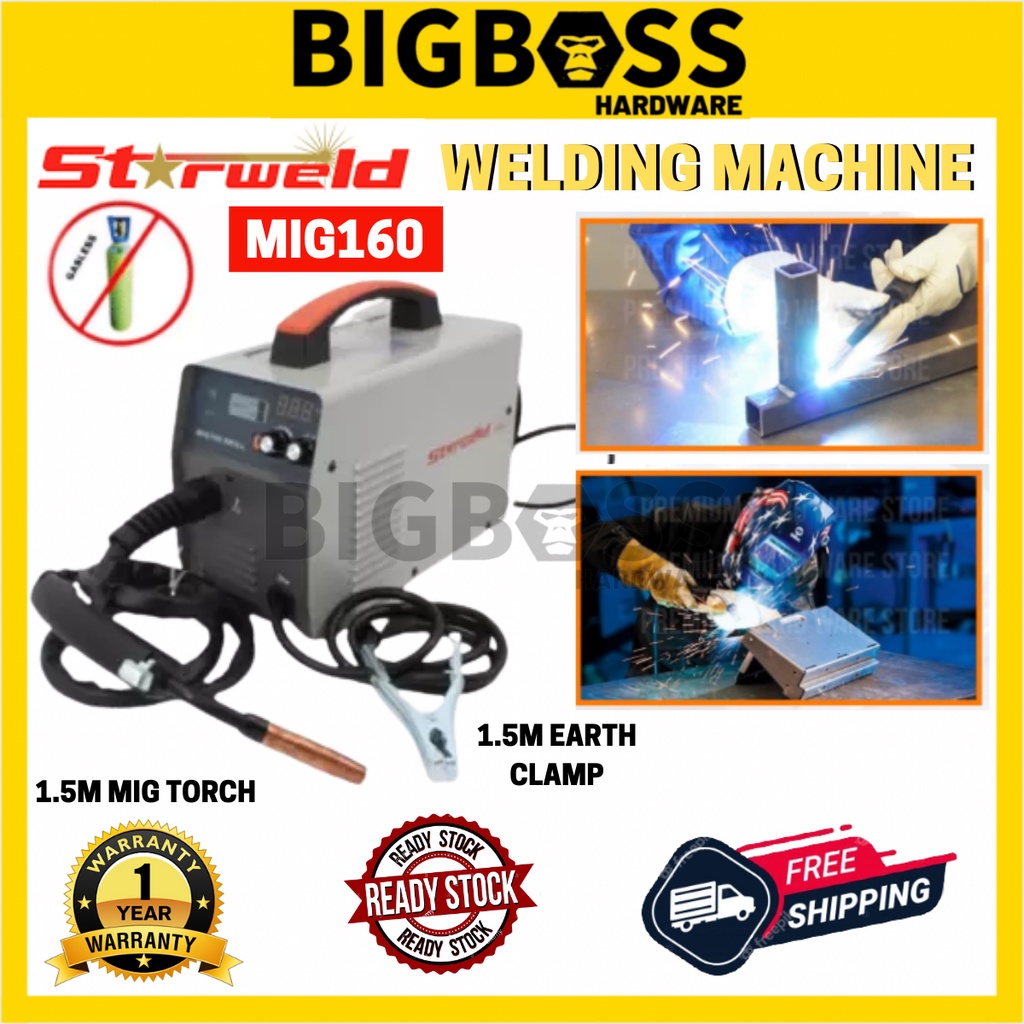 STARWELD MIG160 Skill Professional Welding Machine / IRON MAC MIG200 Gasless MIG Welding Machine ...