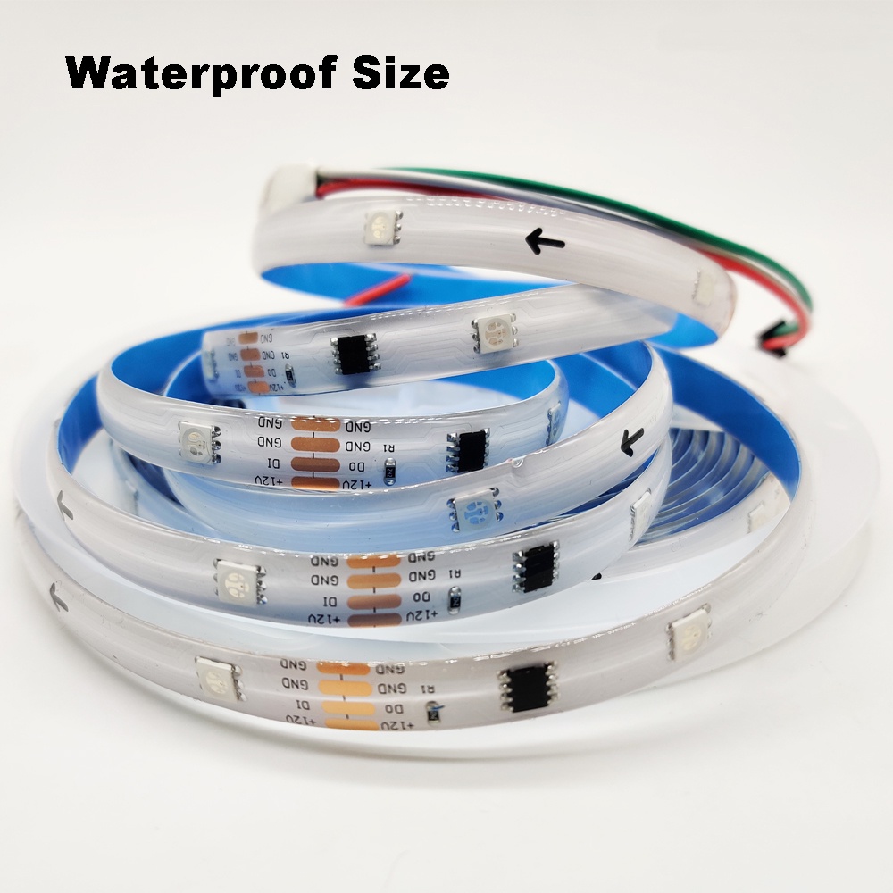 LTG-GEE RGBIC Rainbow WS2811 LED Light Strip Waterproof 20M 5050 RGB ...