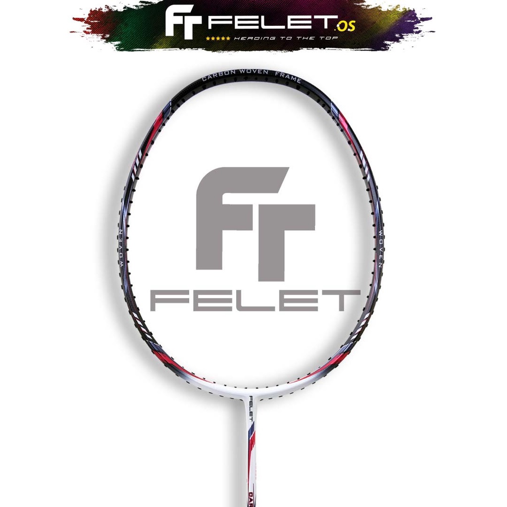 FELET Carbon Woven 18 Badminton Racquet-Racket only 4u available ...