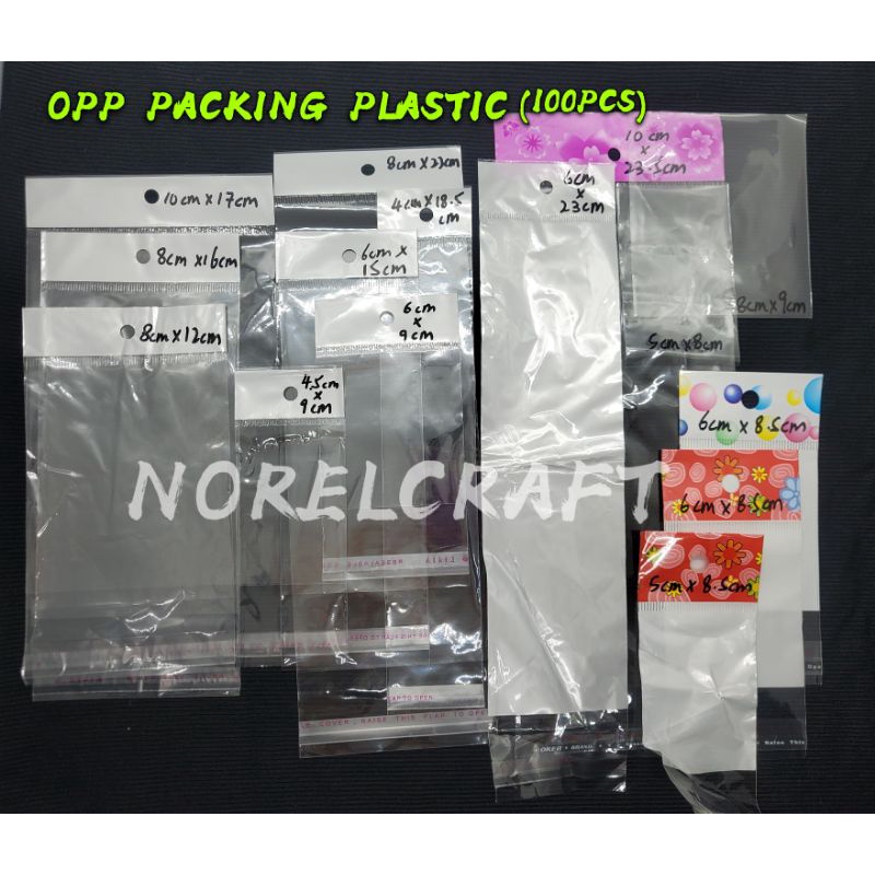 100PCS SMALL SIZE OPP PLASTIC BAG/PLASTIK PACKING BAG/SMALL PLASTIC ...