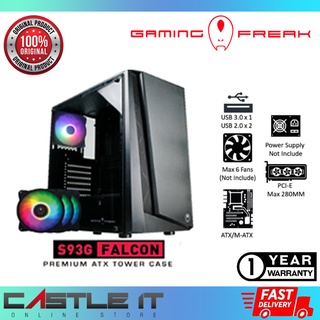 Gaming Freak S92G RGB / ARGB Case Fan Gaming Casing Chassis Premium Mid ...