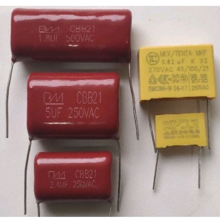 Panasonic KDK Ceiling Fan Condenser CBB21 BM Capacitor ( 1.8uf, 2.4uf, 5.0uf & 0.1uF x 1, 0.82 ...