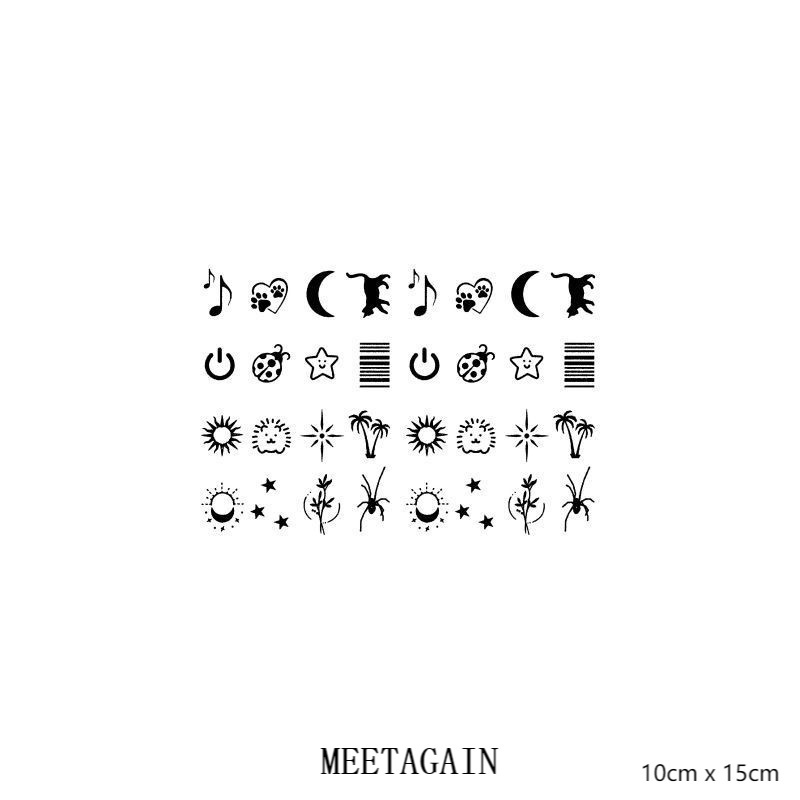 【MEET Magic Tattoo】 10cm x 15cm Magic Tattoo Waterproof Temporary ...