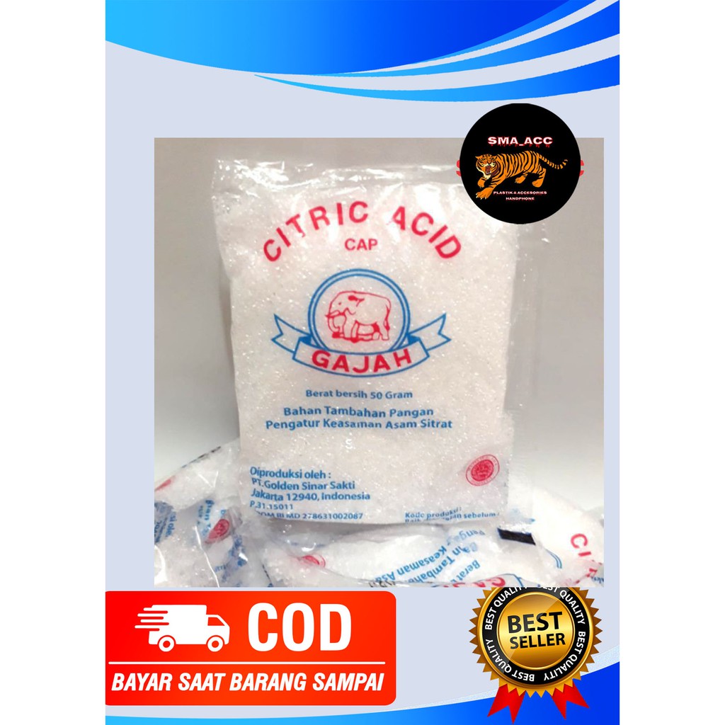 /Citric Acid cap GAJAH 50gr/Citric Acid | Shopee Malaysia