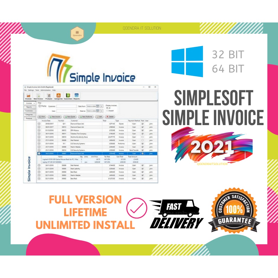 🔥HOT🔥 SimpleSoft Simple Invoice v3.23 | Registered License | Full Version | Lifetime | Shopee ...