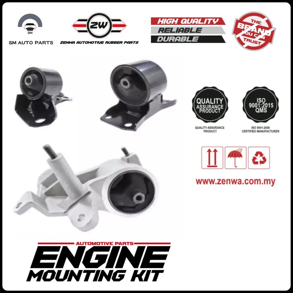 ZW / Zenwa Engine Mounting Kit Set - Kelisa / Kenari Auto ( 1Year ...
