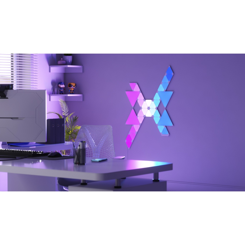 Nanoleaf Shapes Triangle & Mini Triangle Wall Light for Decoration and ...