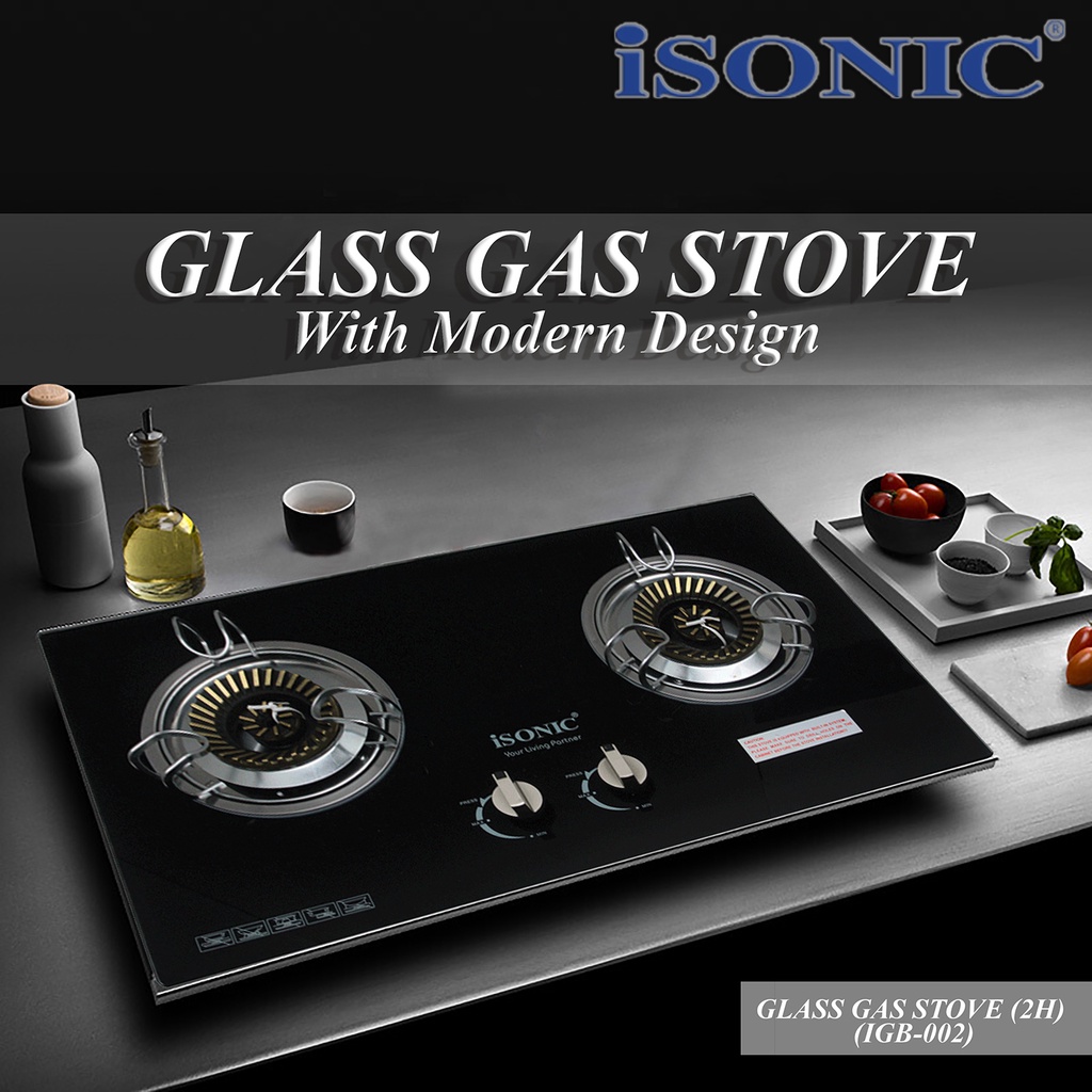 Isonic IGB002 Built-In Gas Hob Dapur Gas Cooker IGB-002 | Shopee Malaysia