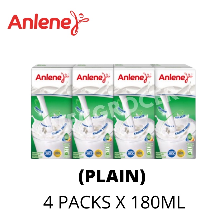 ANLENE UHL MILK ( PLAIN / CHOCOLATE ) 4 x 180ml | Shopee Malaysia