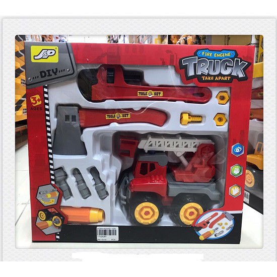 🌟Ready Stock🌟Fire Truck Toy - Take Apart Fire Engine Set | Shopee Malaysia