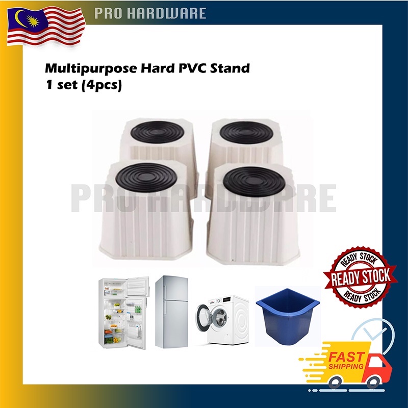 Hard PVC Refrigerator Stand 1 Set (4pcs) Multipurpose Stand for ...