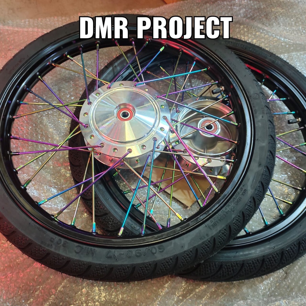 EX5/DREAM/W100 ALLOY RIM SET SHARK/FALCON 1.40X17 (SIAP PASANGS & TAYA ...