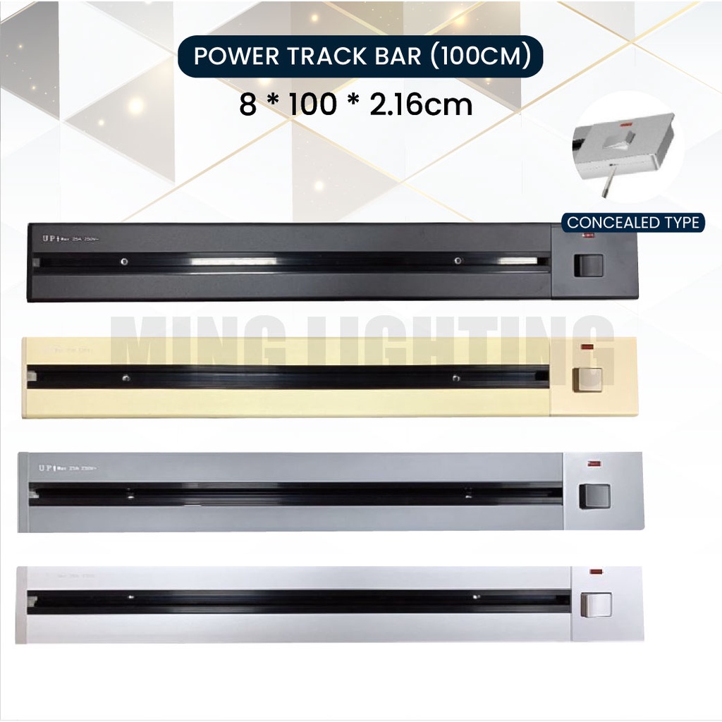 MEGAMAN Power Track Socket Concealed Type 32A Power Line Long Rail Bar ...