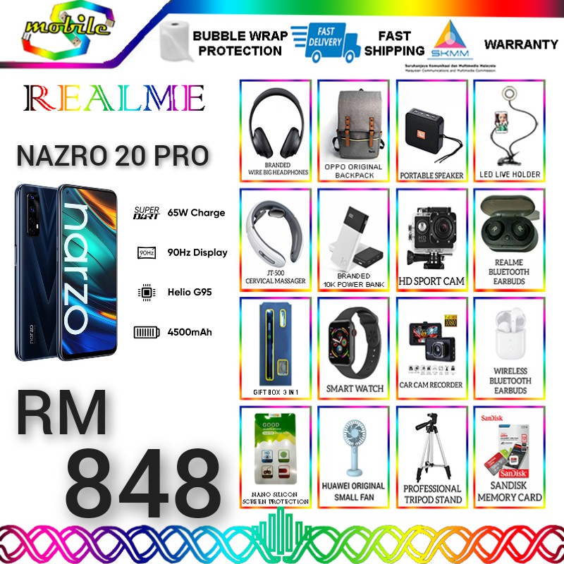 REALME NAZRO 20 PRO💥8GB+128GB💥🎁FREE GIFT🎁100% ORIGINAL REALME MALAYSIA ...