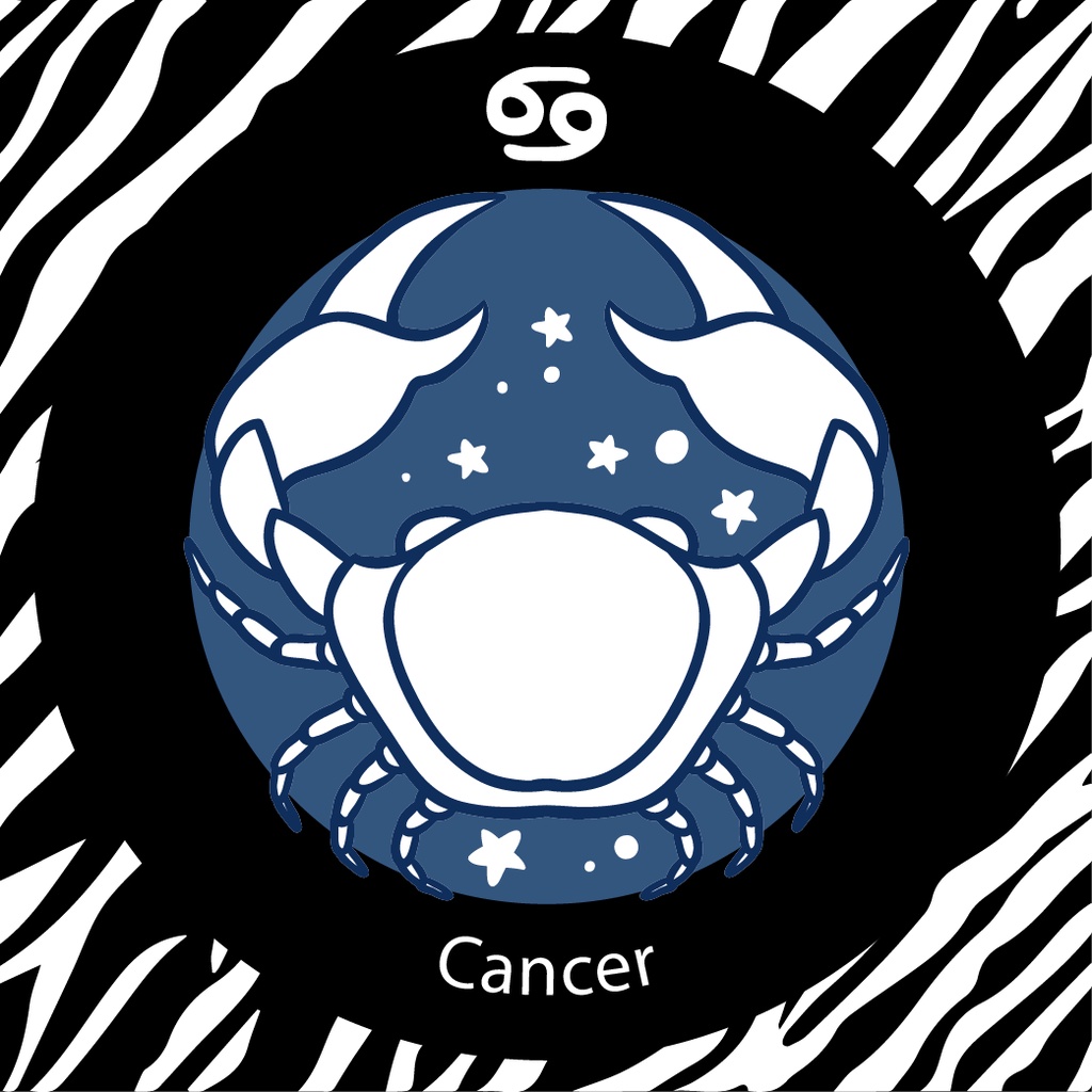 Zodiac Card Sticker 6x8cm - Cancer Cancer - Collect 05 PET cans and get ...