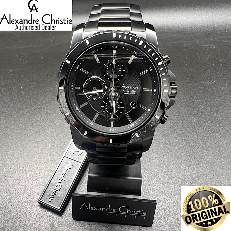 (Original) Alexandre Christie Chronograph Men Watch 6141MCBIPBA ...