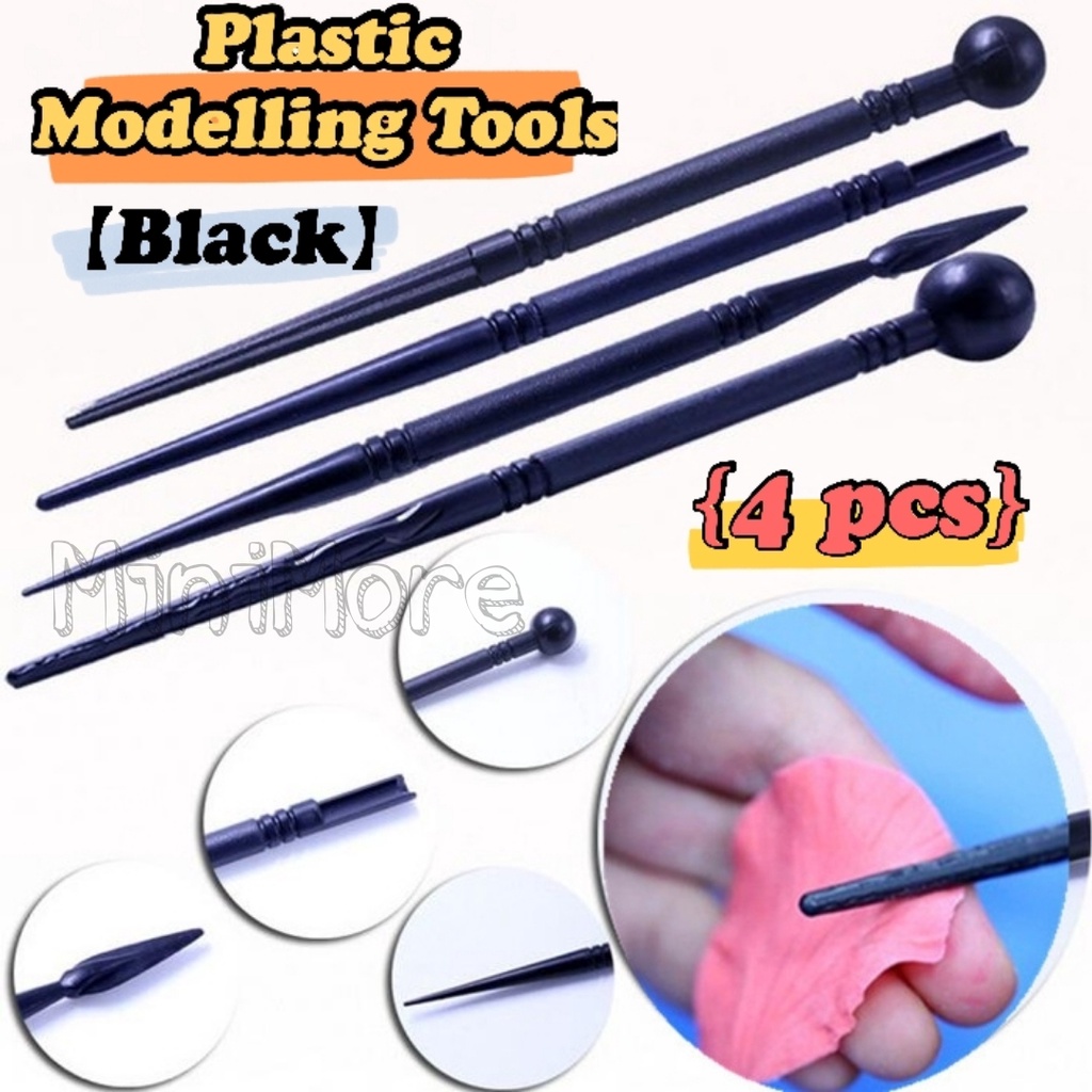 (MiniMore) Modelling Tools Set - 4pcs(BLACK) | Shopee Malaysia