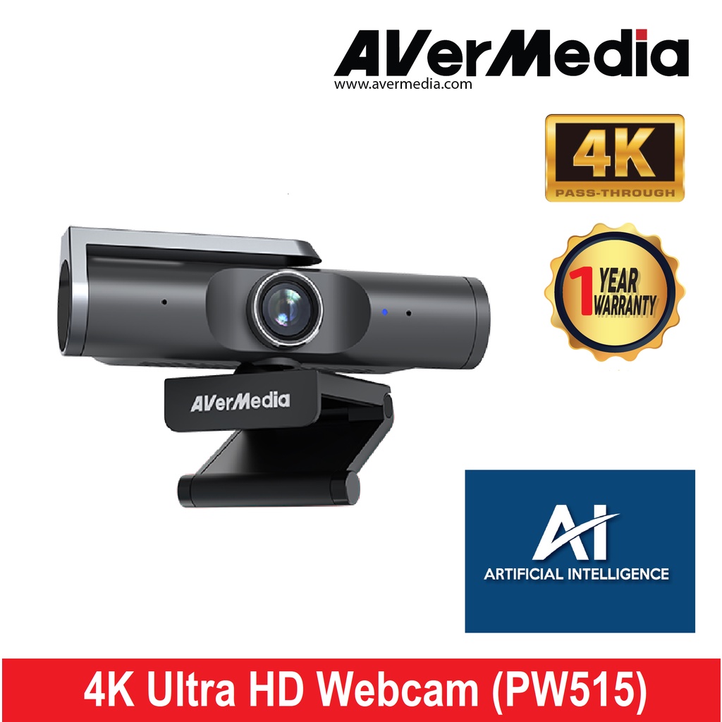 [Official-Store] Avermedia 4K Ultra HD Webcam (PW515) | Shopee Malaysia