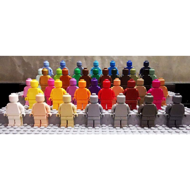 [LM] LEGO Monochrome Minifigure ( 40 colors ) | Shopee Malaysia