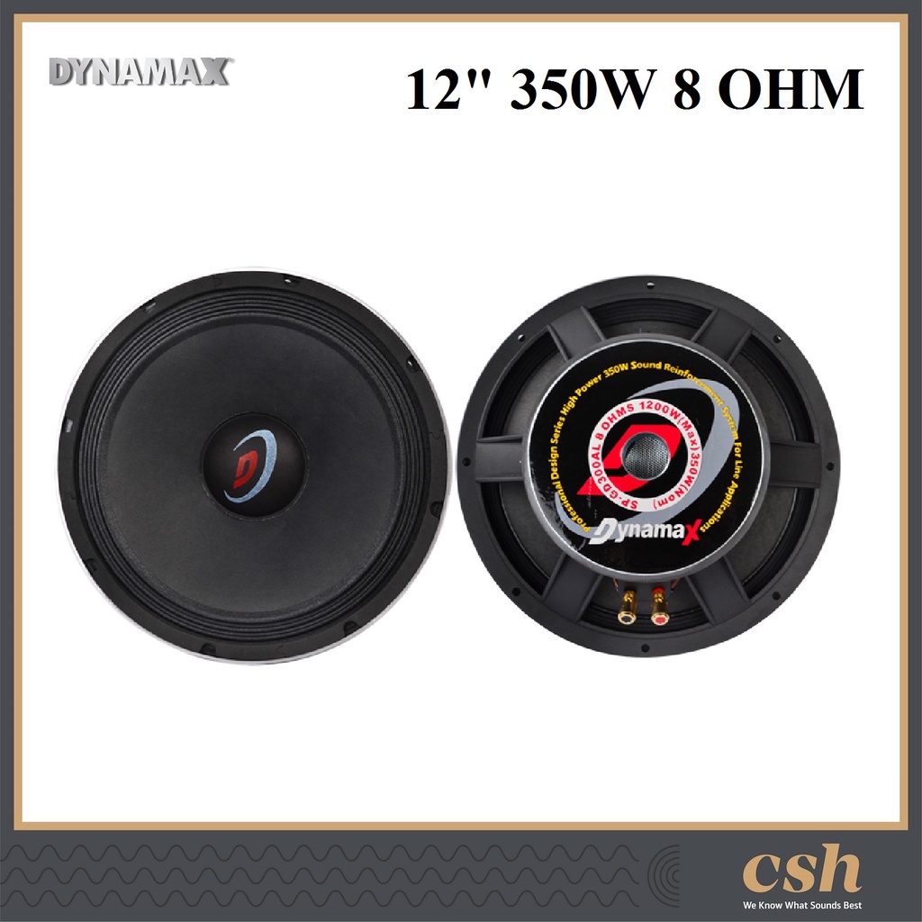 DYNAMAX GD300AL 12" 350W 8ohm Woofer Speaker (1 pc) | Shopee Malaysia