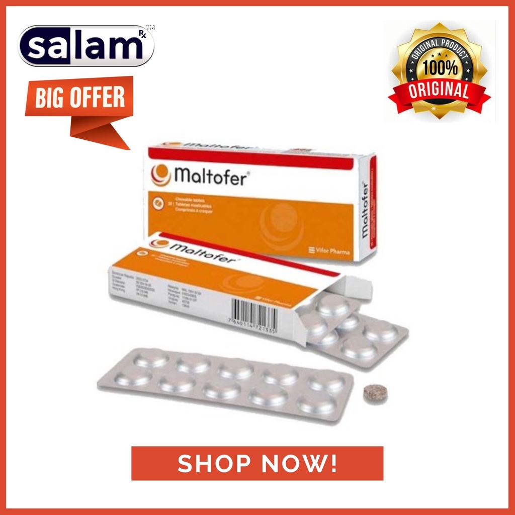 [EXP: 06/2024][CLEARANCE!!!] MALTOFER FOL IRON FOLIC ACID CHEWABLE ...