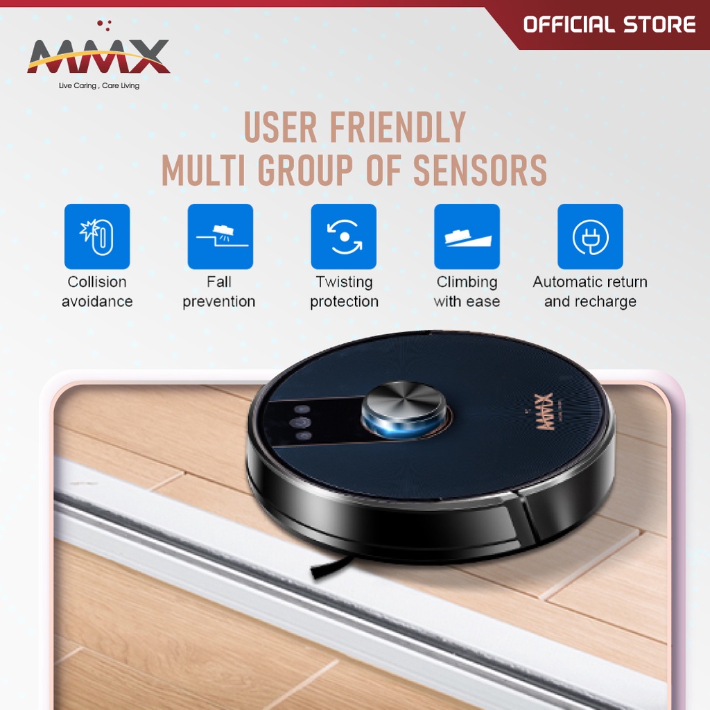 MMX Prime S7000 Navigasi Laser Basah & Kering Pintar APP Kawalan Suara ...