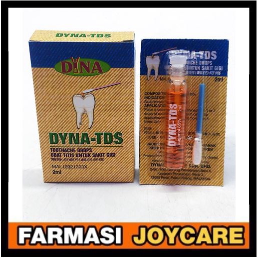 Dyna TDS Toothache Drops 2mL (Exp: April 2026) Ubat Titis Sakit Gigi ...